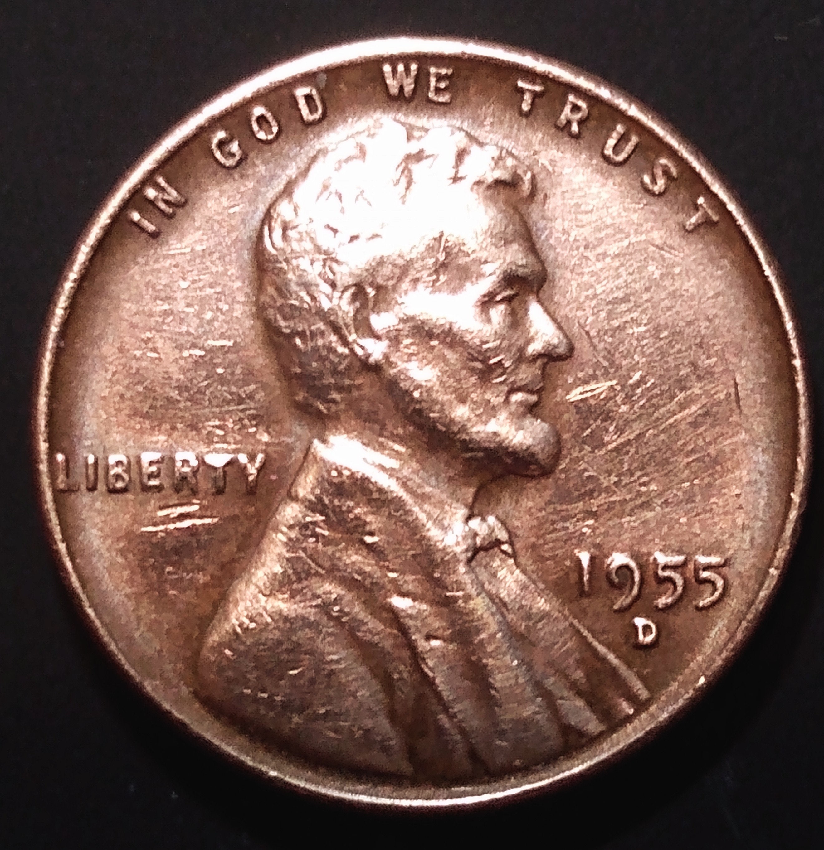 1955 D Wheat Penny Double Die Error Coin - Etsy