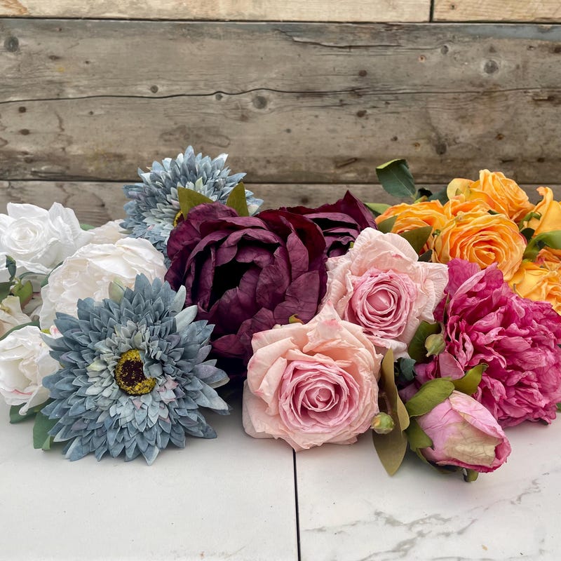 Silk Flowers - Etsy