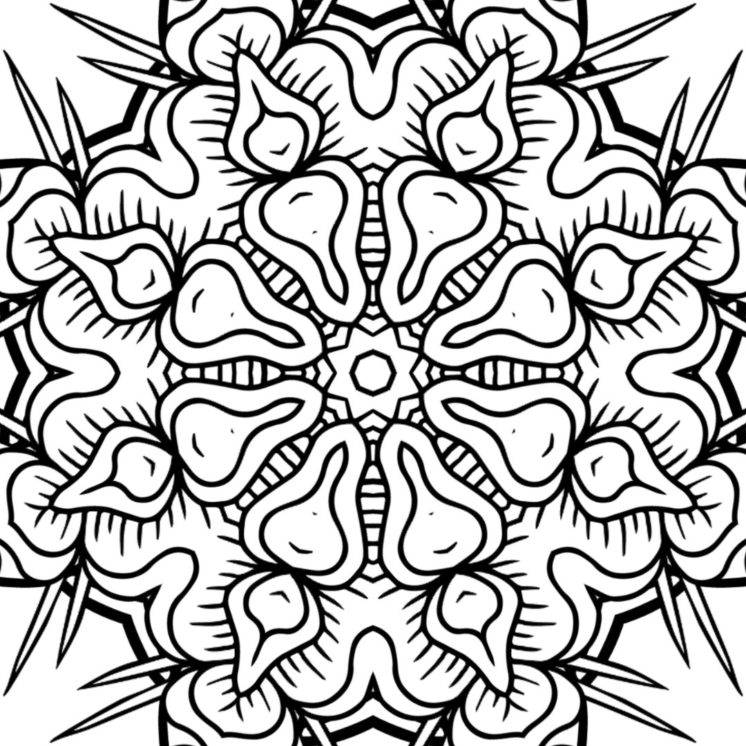 Printable Mandala Adult/teen Coloring Book, PDF, Digital Download, 20 ...