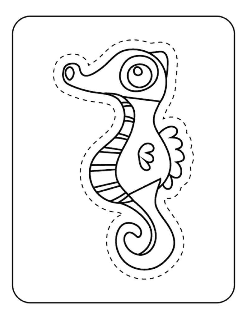 Kids Coloring Sheets- Kids Coloring Book- PDF Download- Scissor Skills ...