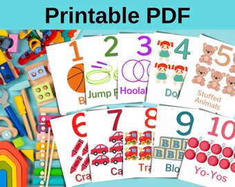 Digital Numbers With Fruit Flashcards 1-10 Fun Printable Math Education ...