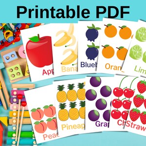 Digital Numbers With Fruit Flashcards 1-10 Fun Printable Math Education ...