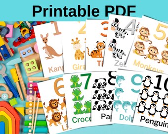 Digital Numbers With Fruit Flashcards 1-10 Fun Printable Math Education ...