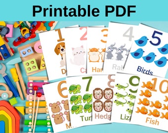 Digital Numbers With Fruit Flashcards 1-10 Fun Printable Math Education ...