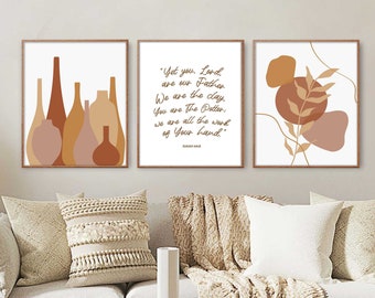 Lord Jesus My Shepherd Watercolor Wall Art Poster Bible Scene Modern ...