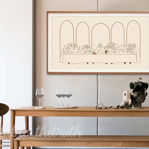 Neutral Christian Home Decor Boho Christian Wall Art - Etsy