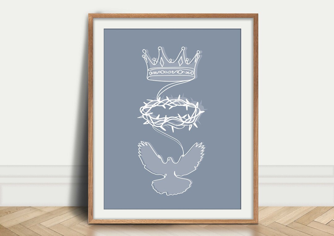 Holy Trinity Christian Art DIGITAL DOWNLOAD Bible Wall Art - Etsy