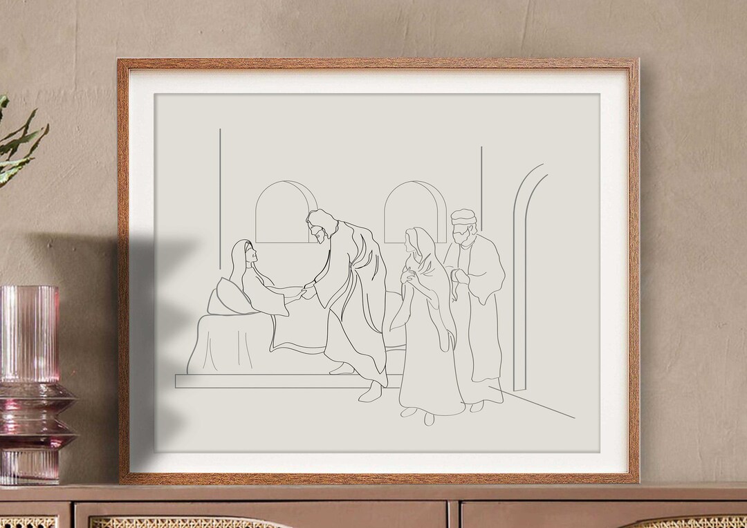 Jesus Heals Peter's Mother-in-law DIGITAL ART Jesus - Etsy Canada