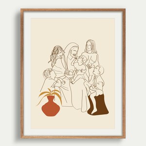Jesus Loves the Little Children Christian Art, DIGITAL Prints, Sunday ...