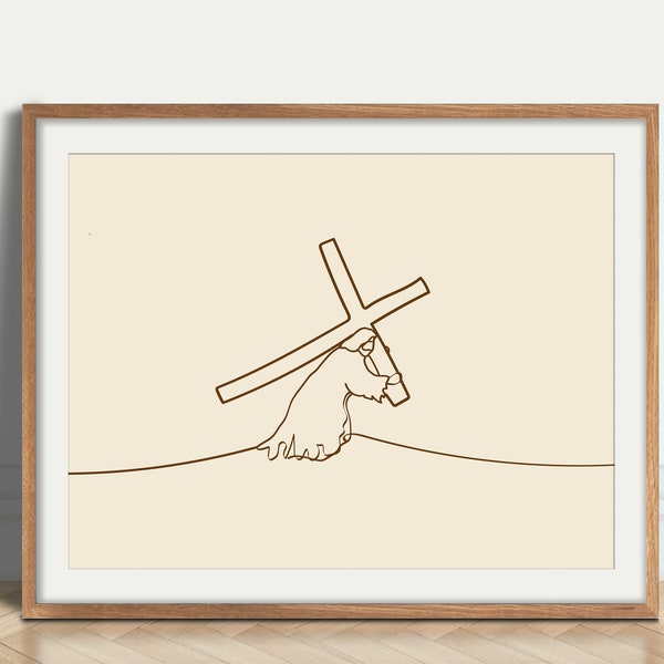Jesus Line Art - Etsy