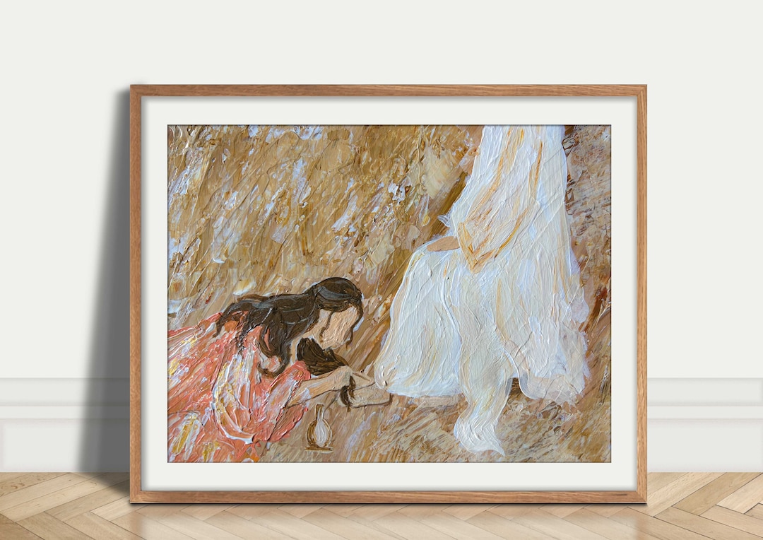 Contemporary Christian Art: Jesus Anointed by A Sinful Woman DIGITAL ...