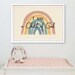I Am A Child of God Christian Nursery Wall Art, Boho Rainbow Printable ...