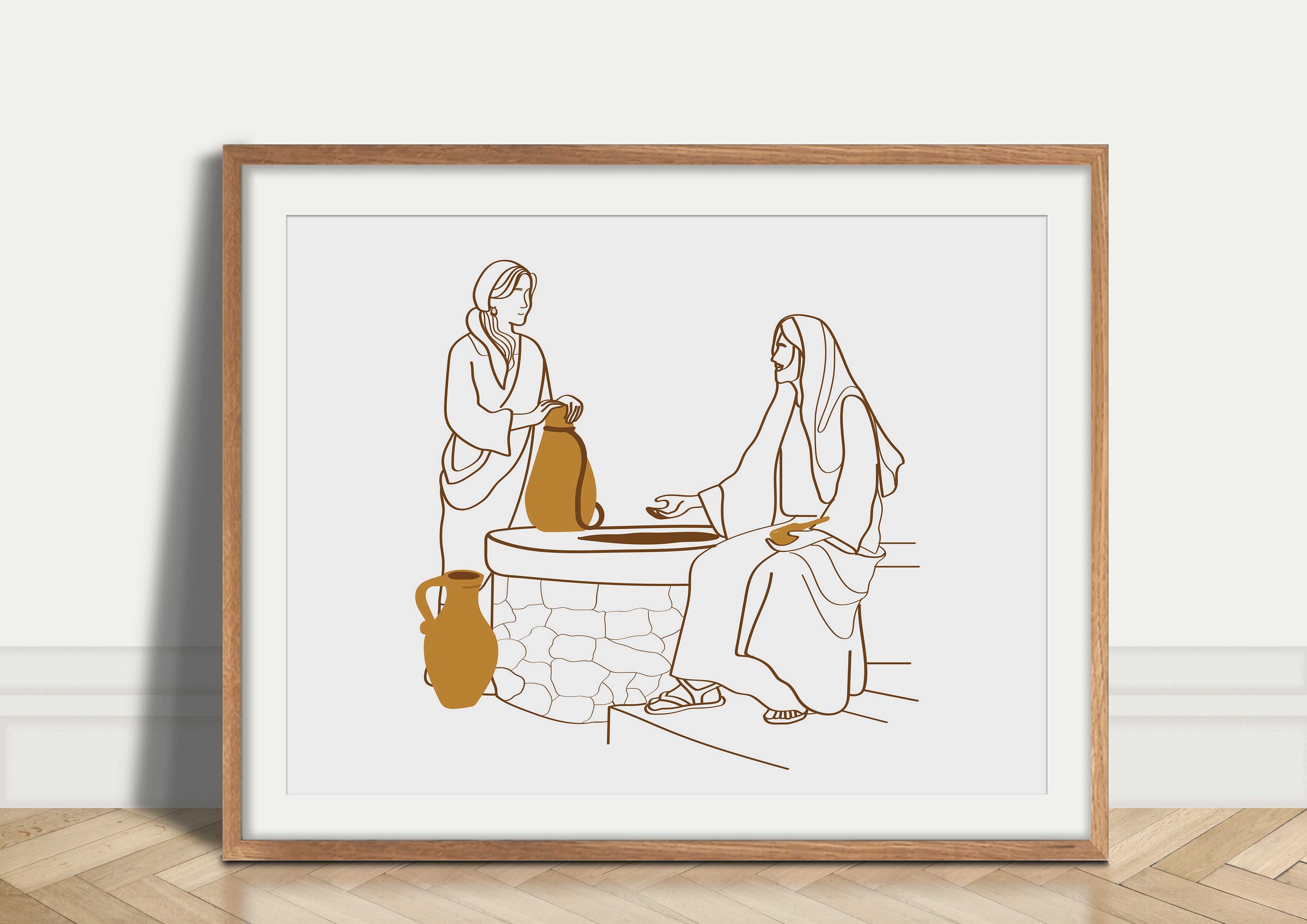 Woman At The Well Clipart