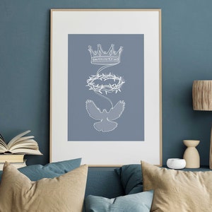 Holy Trinity Christian Art DIGITAL DOWNLOAD Bible Wall Art - Etsy