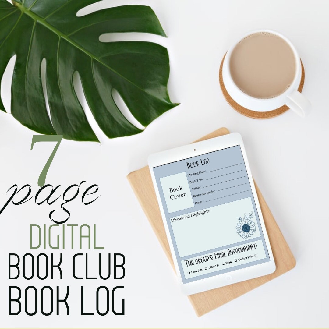 Book Club Planner Suitable for Printing or Use With Goodnotes - Etsy