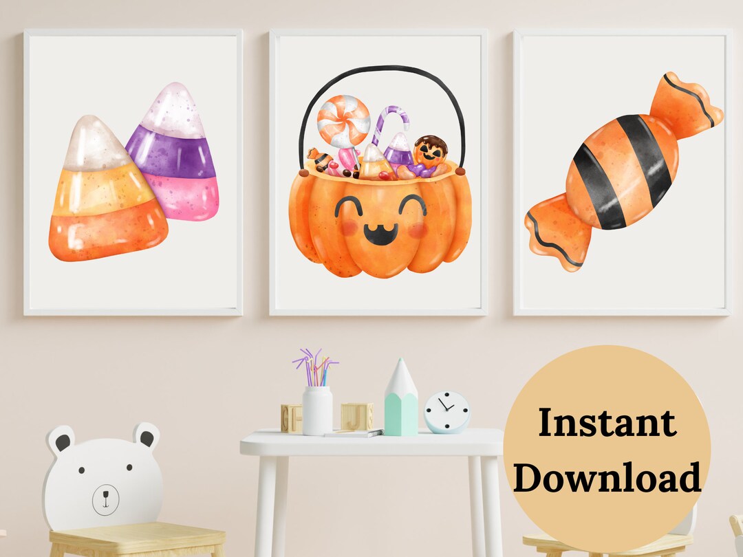 HALLOWEEN WALL ART , Halloween Printable , Halloween Printable Wall Art ...