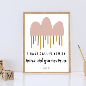 BIBLE VERSE PRINTABLE , Nursery Print Set of 3 , Bible Verse Wall Art ...