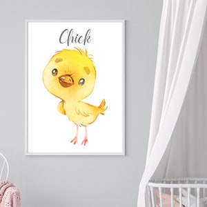 BABY FARM ANIMAL Nursery Decor , Set of 6 Prints , Farm Animal Prints ...