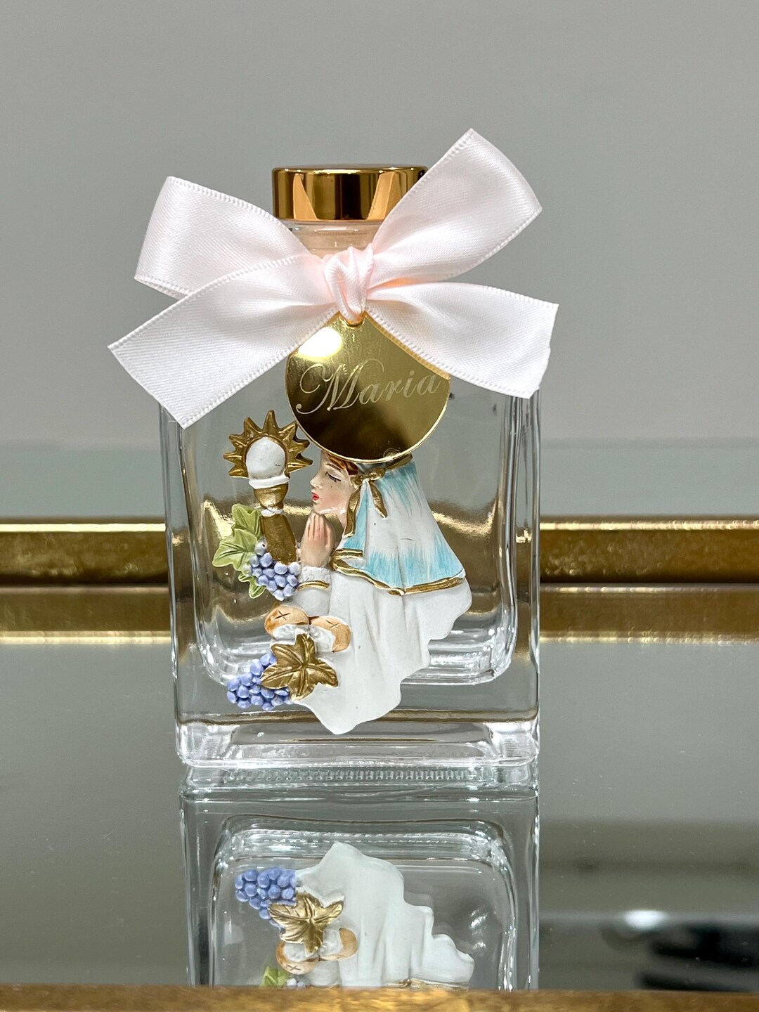 Holy Communion Girl Favour Bottle | Holy Water Holy Oil Bottle - Etsy