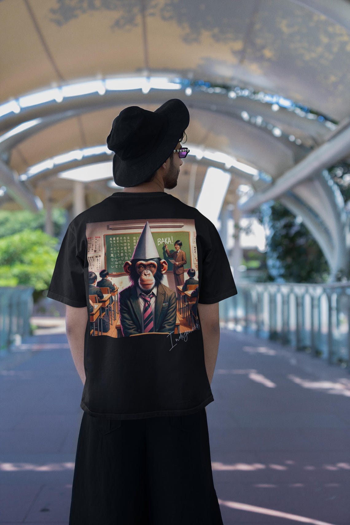 Indigenous Designs "baka !" Anime Inspired Custom Graphic Mens Womens T ...