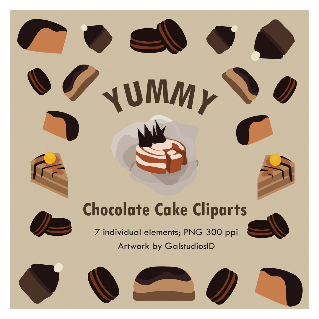 Chocolate Cake Cliparts - Etsy