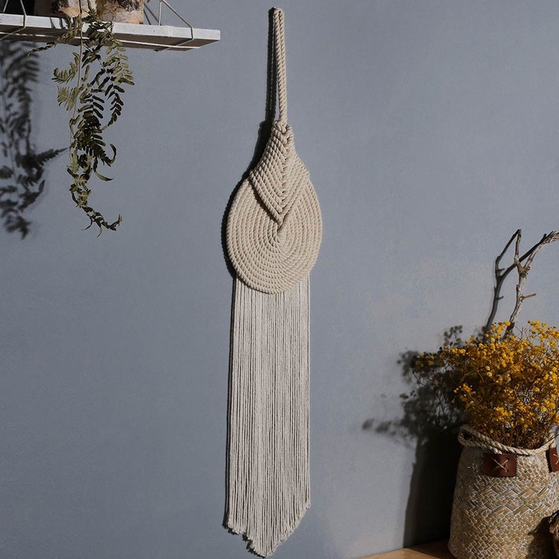 Pipa Knot Inspired Minimal Macrame Modern Macrame Wall Hang - Etsy