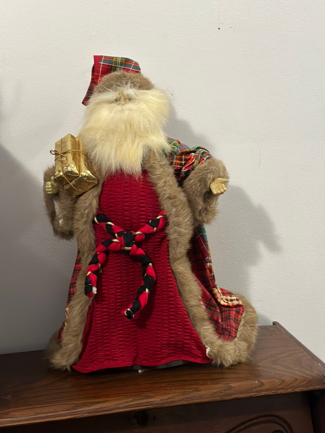 Vintage Santa Tree Topper - Etsy