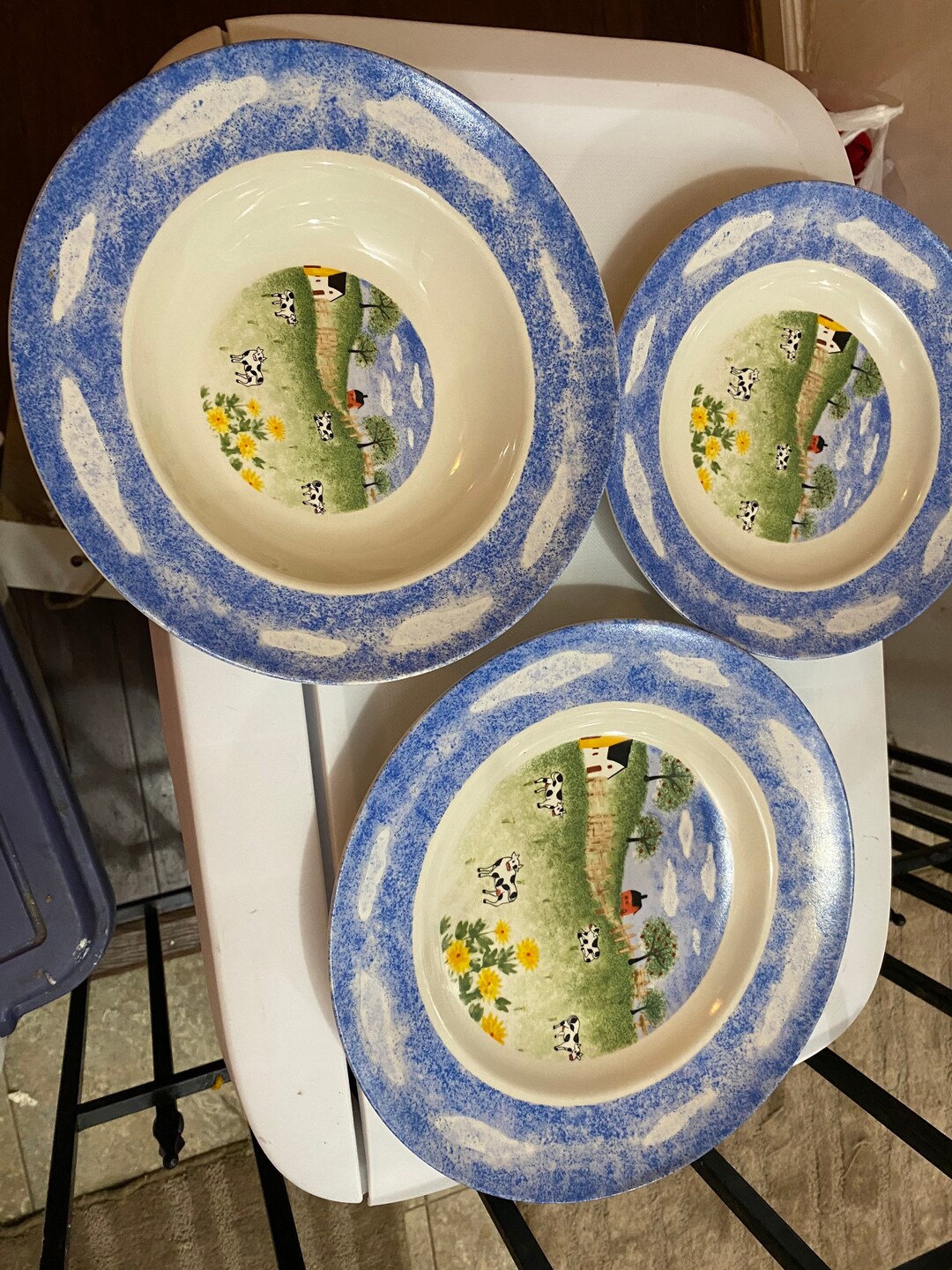 Folkcraft Stoneware Place Setting - Etsy