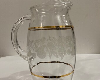 Small Glass Pitcher | Etsy