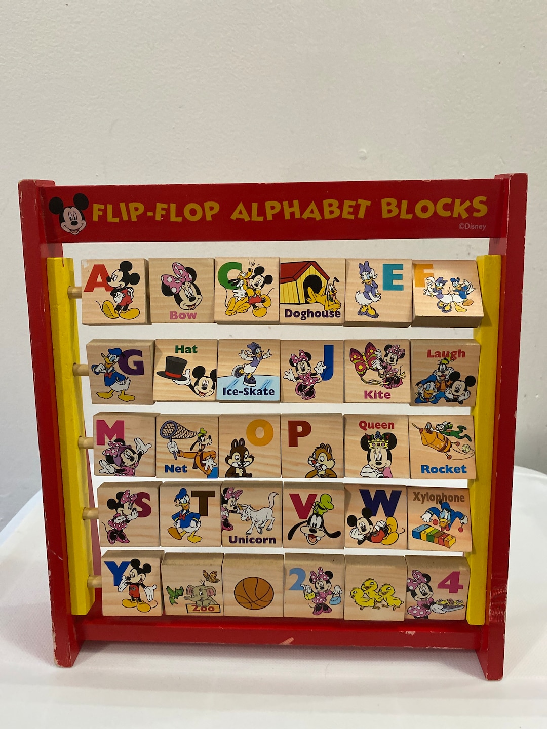 Vintage Mickey Mouse Alphabet Game - Etsy