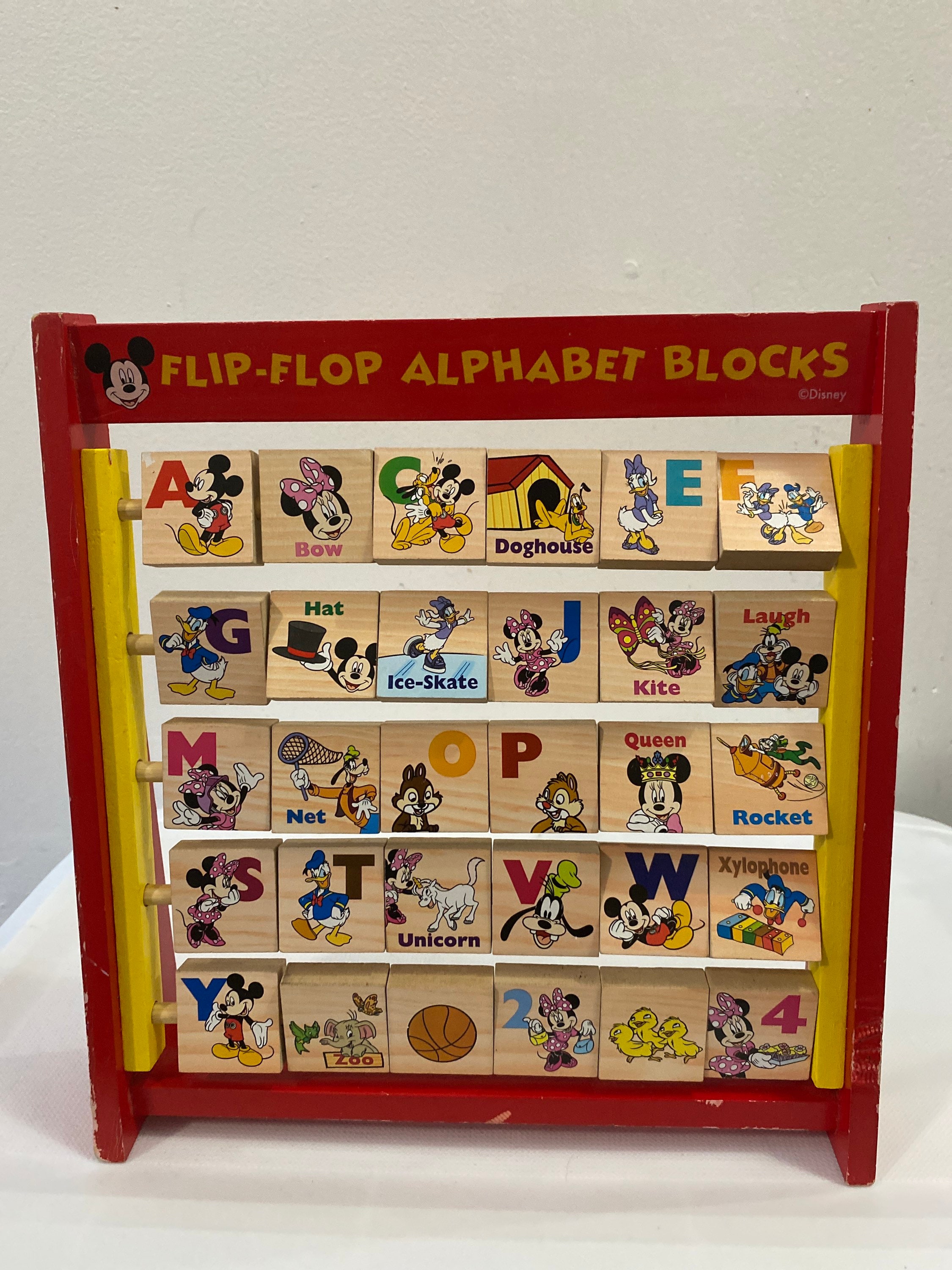 Vintage Mickey Mouse Alphabet Game - Etsy