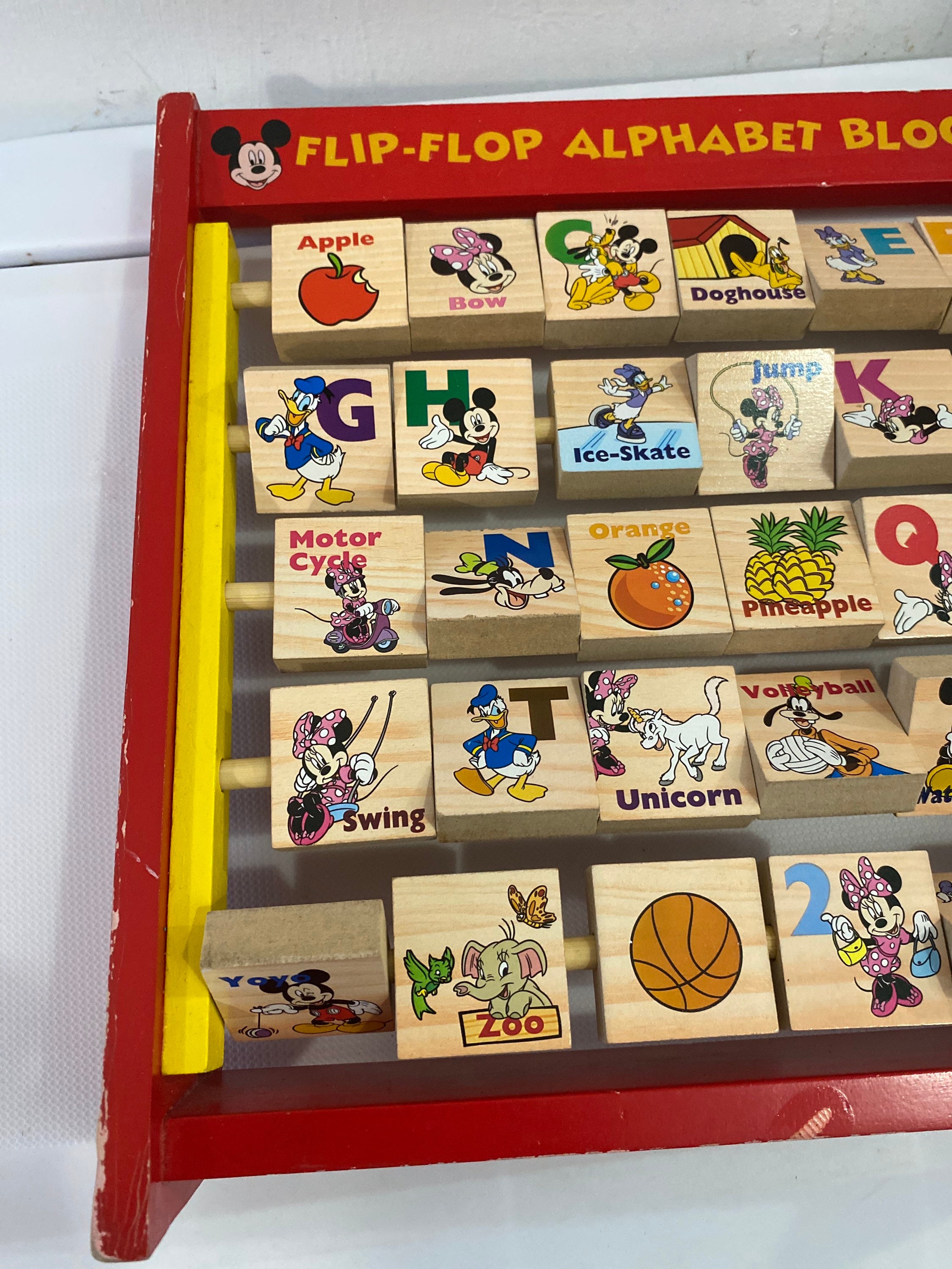Vintage Mickey Mouse Alphabet Game - Etsy