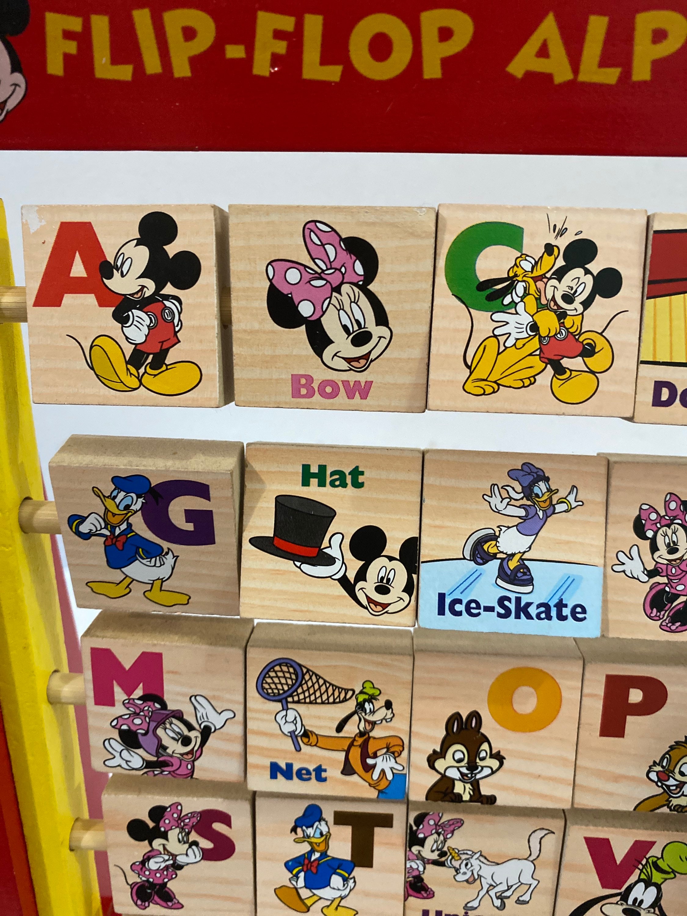 Vintage Mickey Mouse Alphabet Game - Etsy