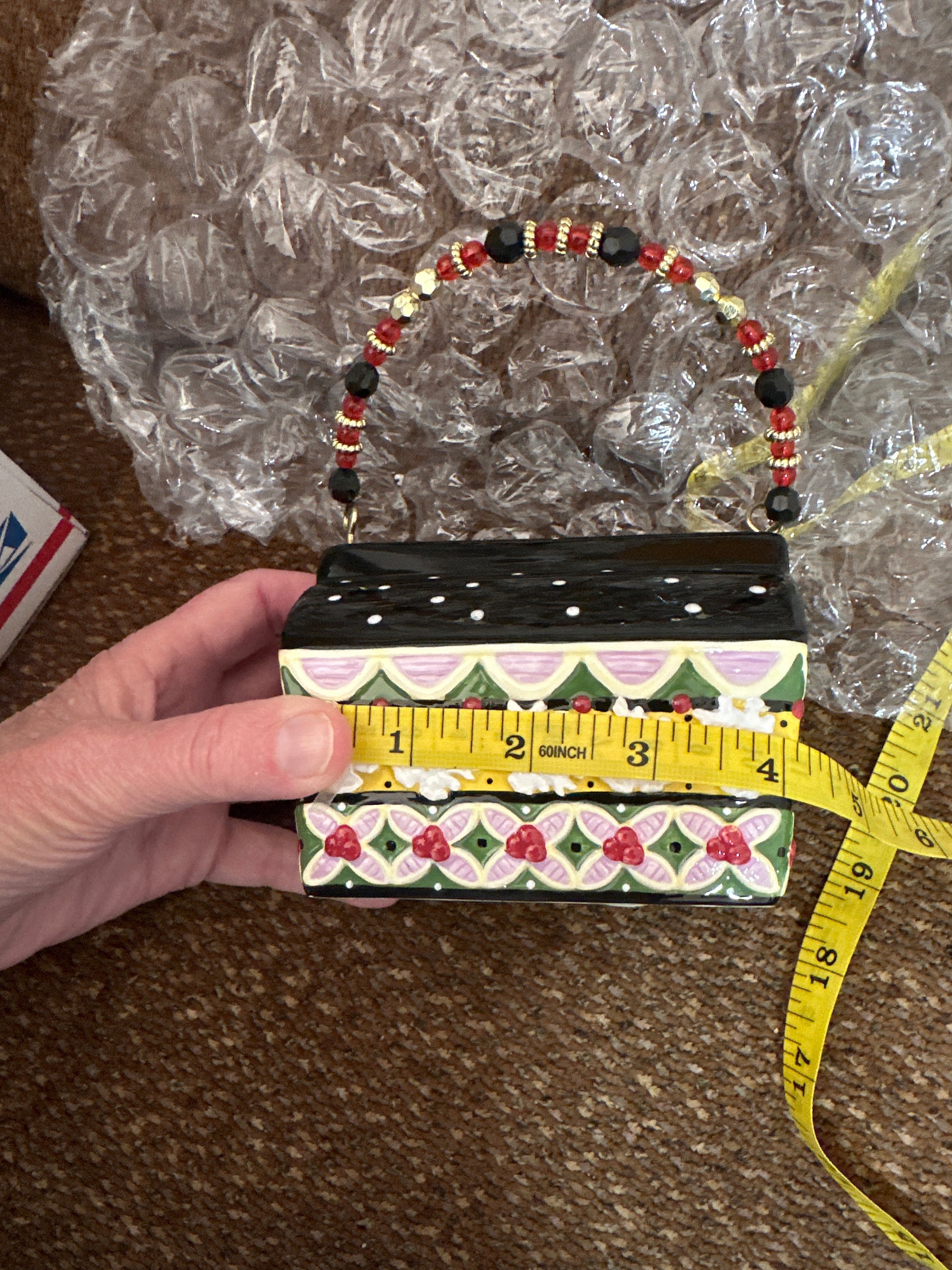 Vintage Ceramic Purse Bank - Etsy