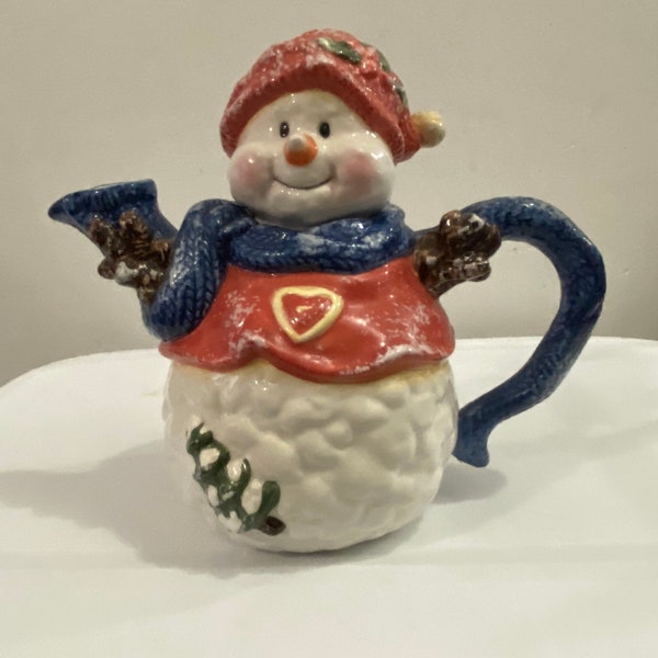 Snowman Teapot - Etsy