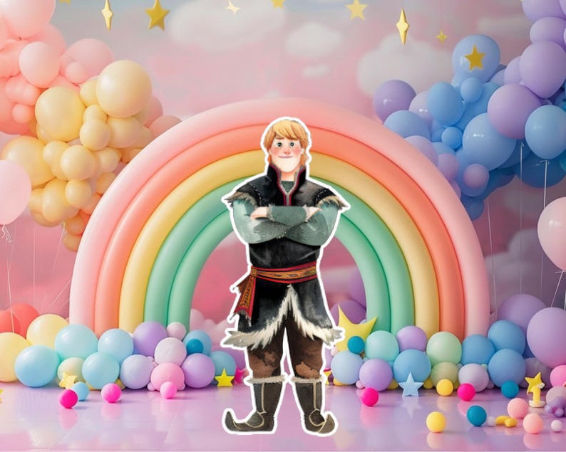 Big Decor Kristof Cutout, Character Frozen Birthday, Kristof Character ...