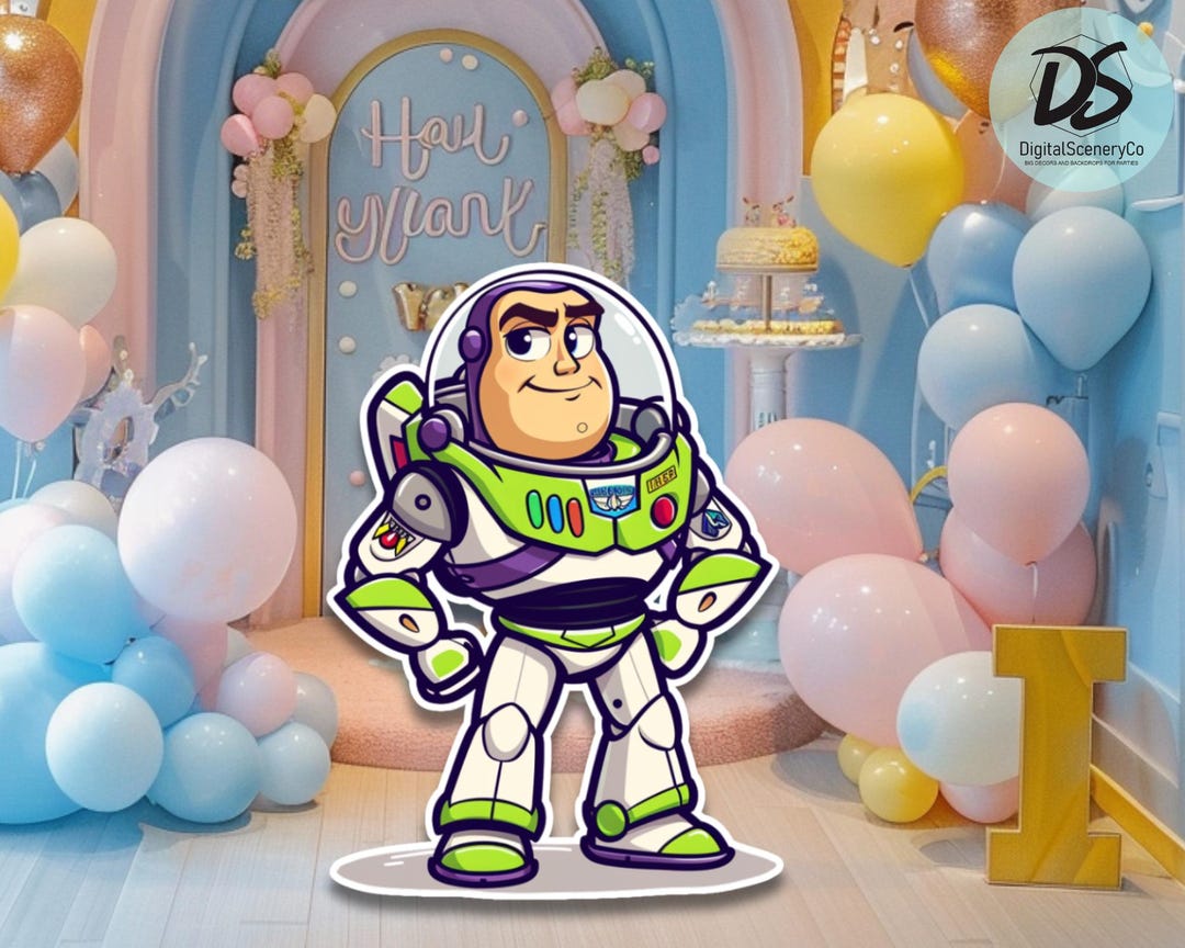 Big Decor Buzz Cutout, Toy Story Birthday, Buzz Lightyear Party Prop ...