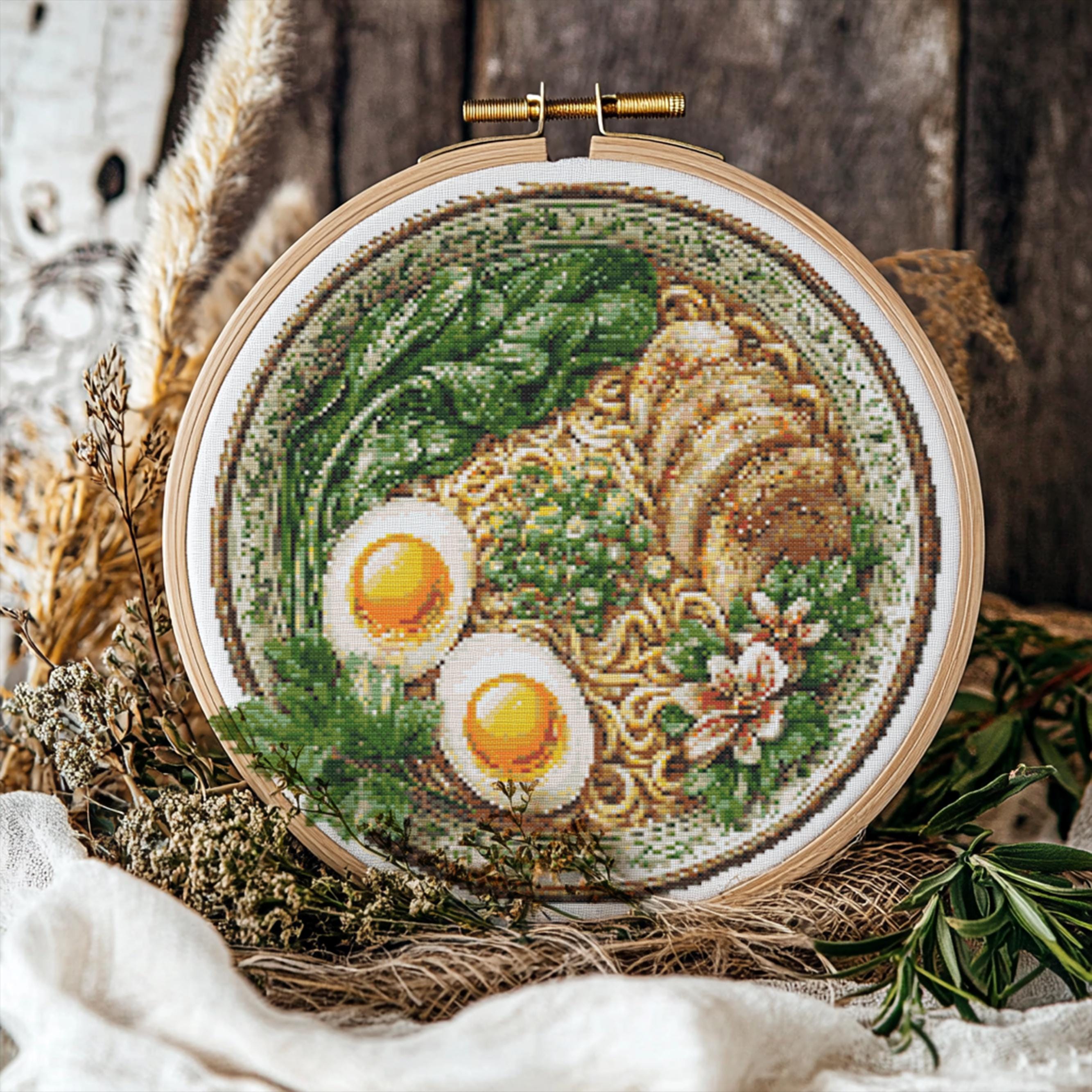 Ramen Cross Stitch Pattern, Ramen Cross Stitch, Cross Stitch Pattern ...