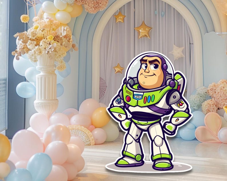 Big Decor Buzz Cutout, Toy Story Birthday, Buzz Lightyear Party Prop ...