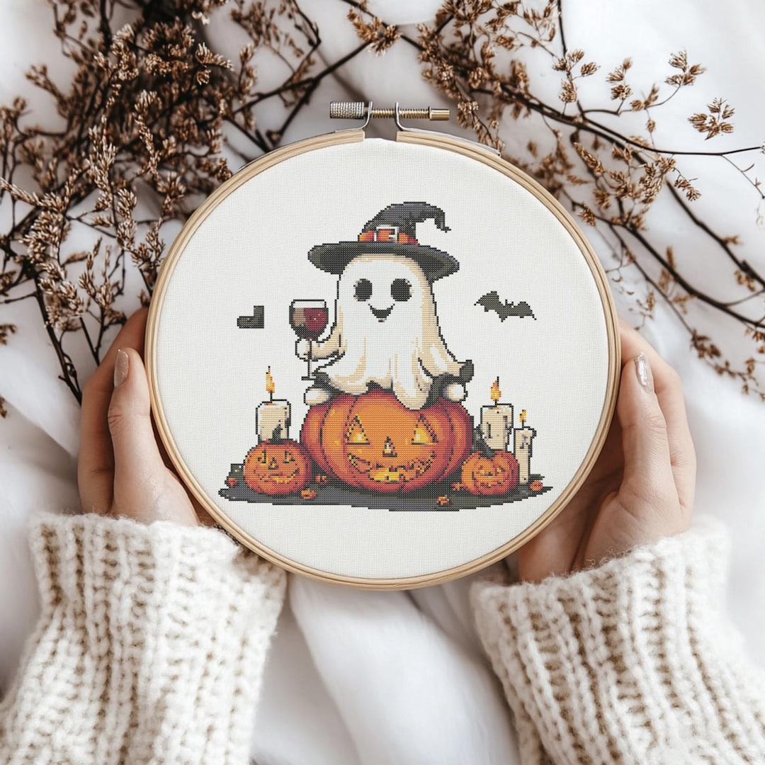 Ghost Cross Stitch Pattern, Ghost Cross Stitch, Cross Stitch Pattern ...