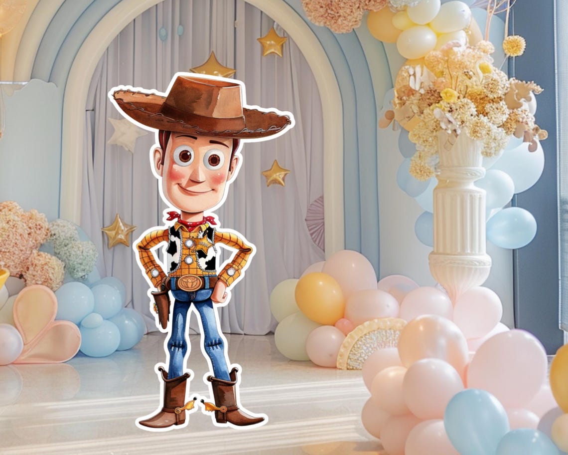Big Decor Woody Cutout, Woody Birthday, Toy Story Party Prop, Toy Story ...