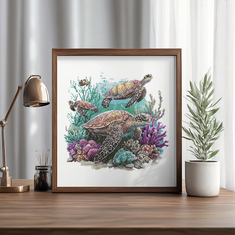 Underwater Cross Stitch Pattern, Underwater Cross Stitch, Cross Stitch ...