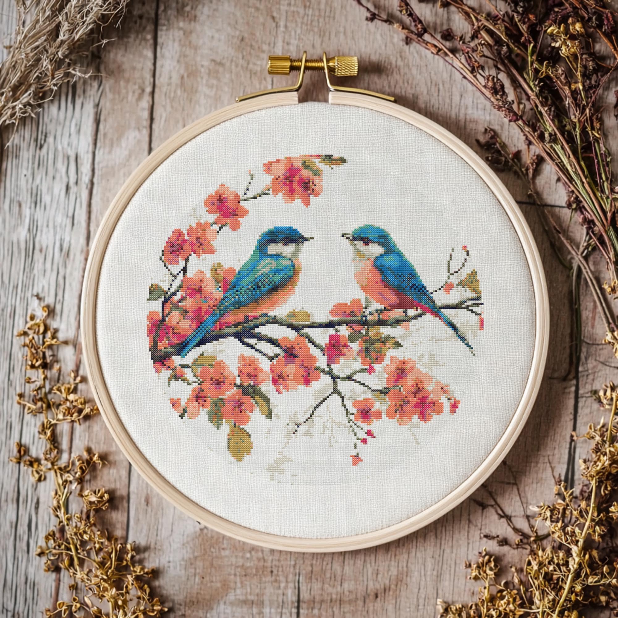 Birds Cross Stitch Pattern, Bird Cross Stitch, Cross Stitch Pattern ...