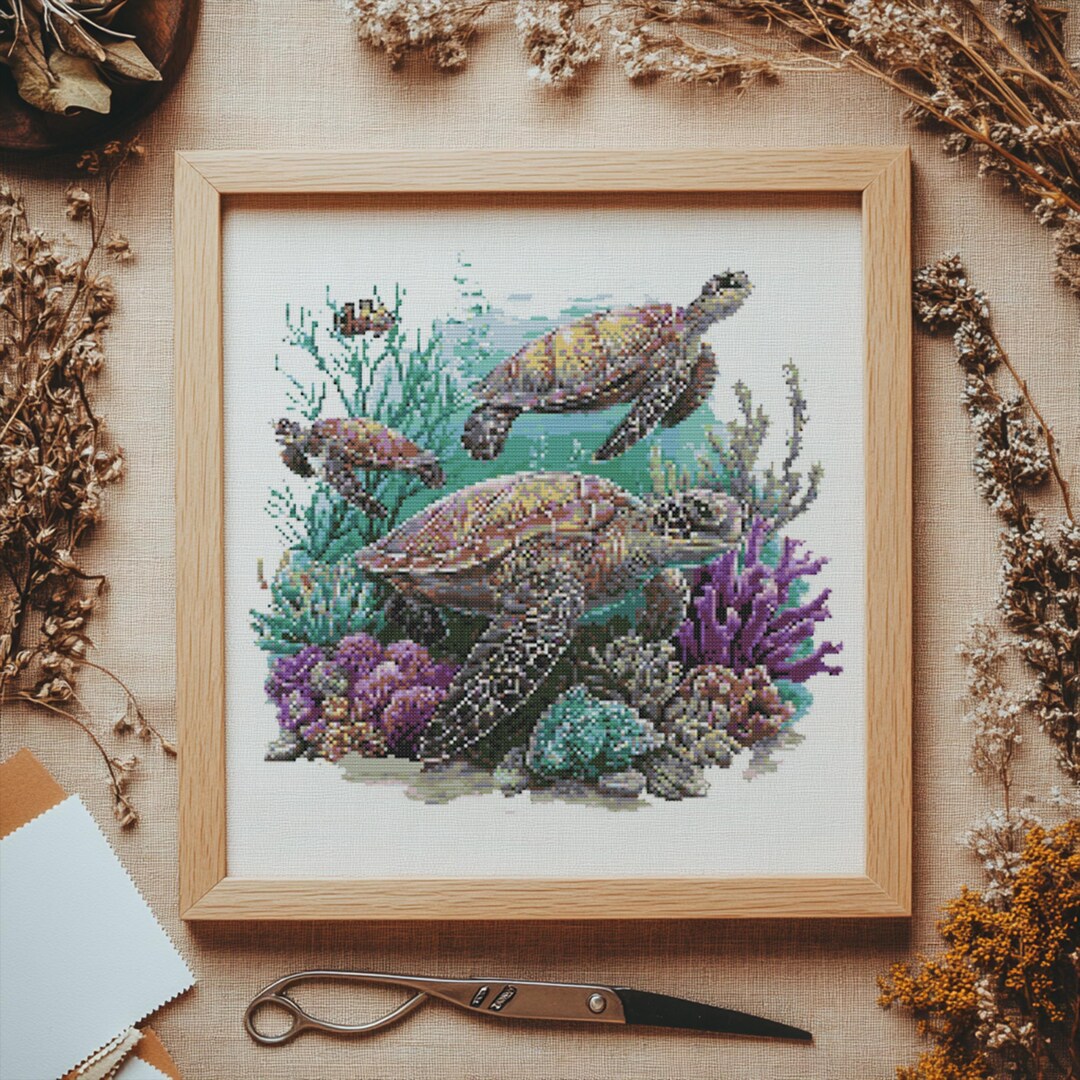 Underwater Cross Stitch Pattern, Underwater Cross Stitch, Cross Stitch ...