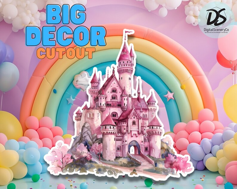 Big Decor Castle Cutout, Castle Birthday, Castle Party Prop, Castle ...