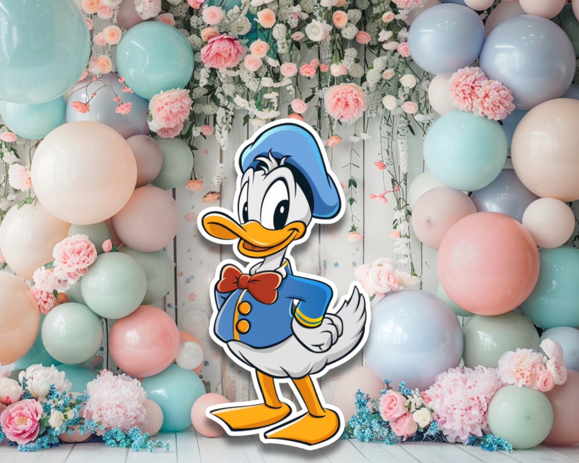 Big Decor Duck Cutout, Donald Duck Birthday, Donal Duck Party Prop ...