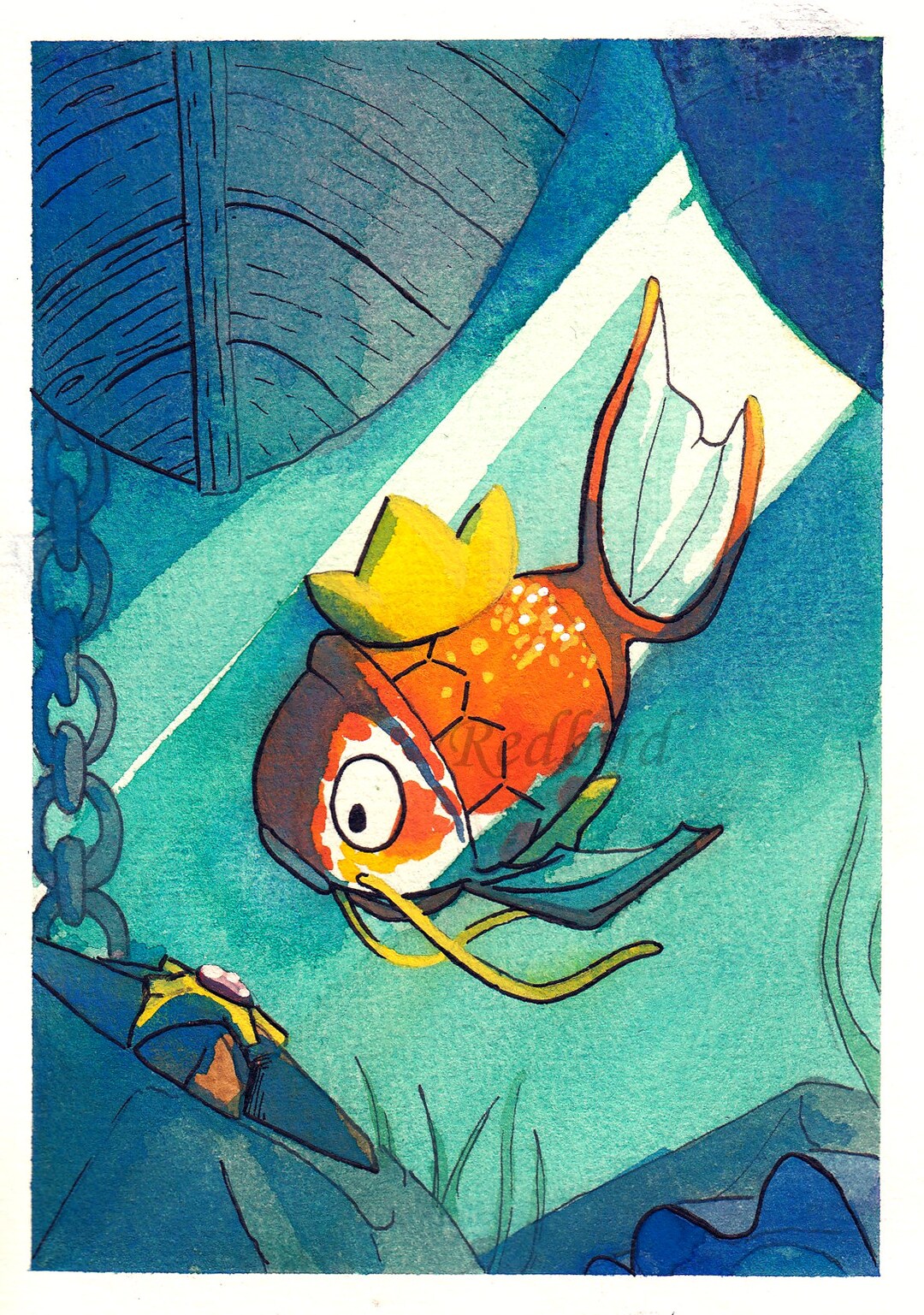 Magic Koi Paintings set of 3 - Etsy