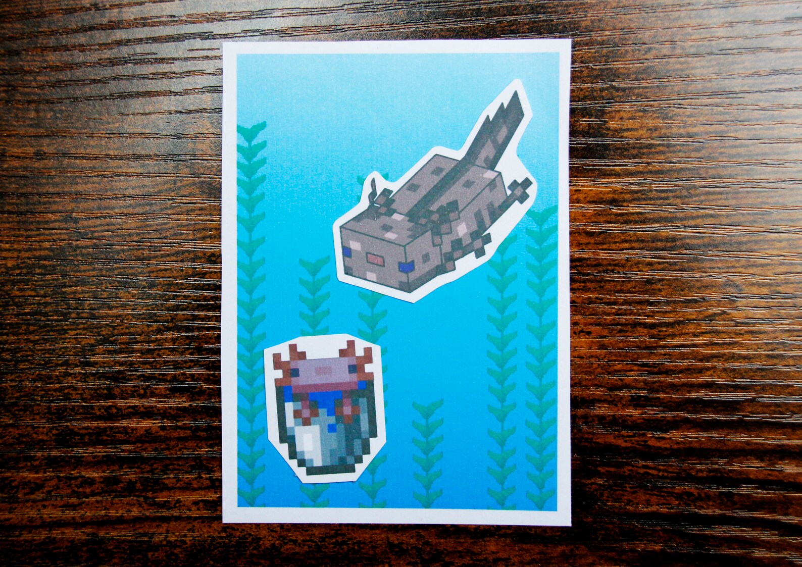 Minecraft Axolotl Stickerset - Etsy Canada