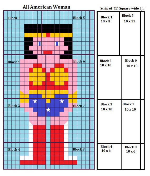 All American Woman Paper Pattern | Etsy