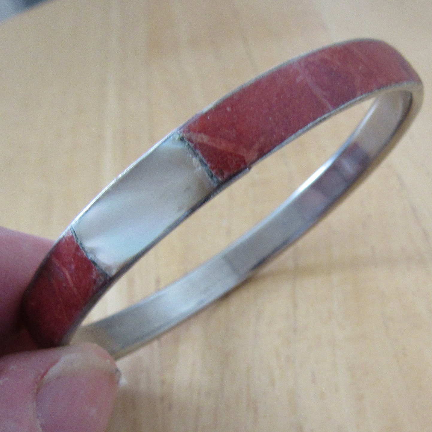 Vintage Shell Bangle - Etsy UK